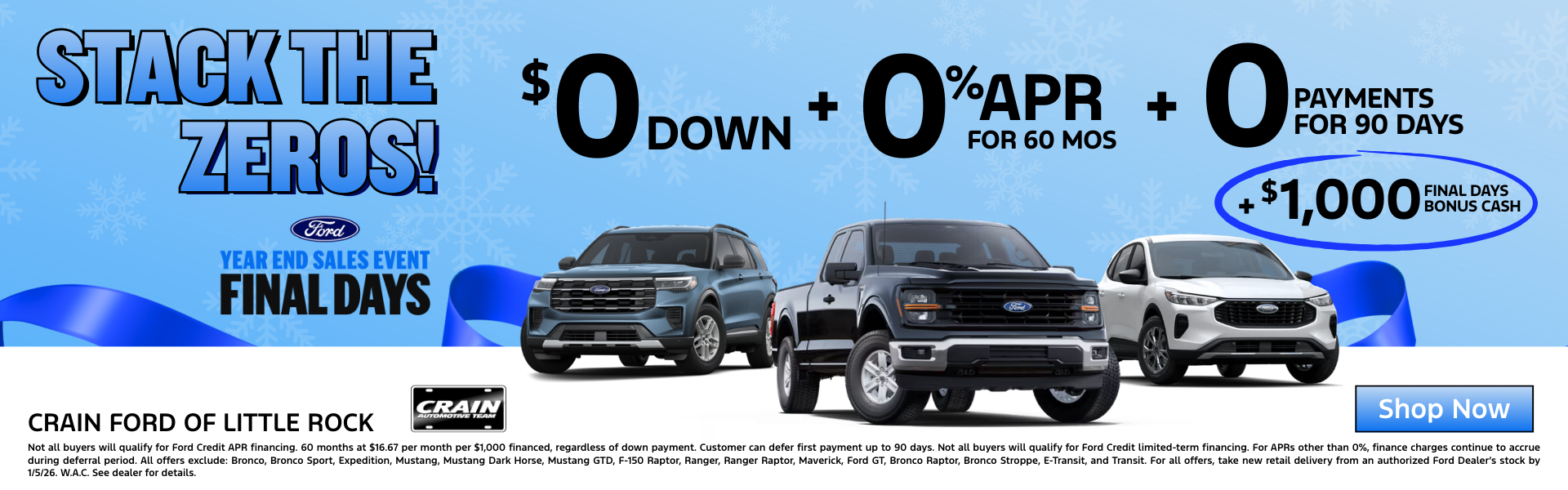 Ford Dealership | Used Cars in Little Rock, AR | Crain Ford of Little Rock